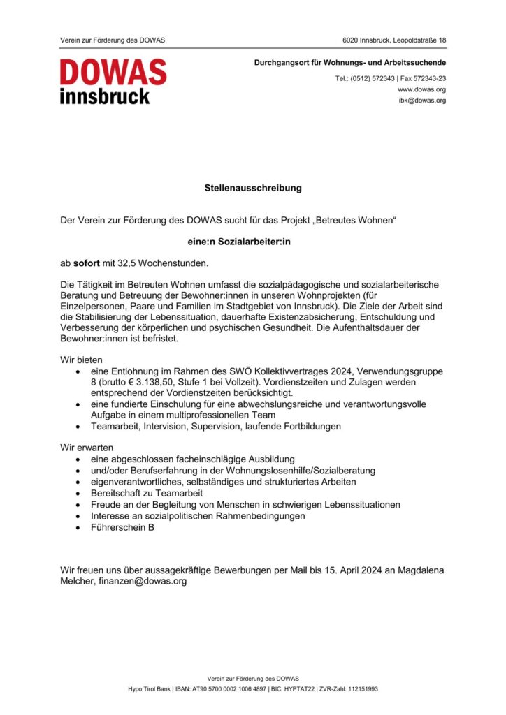 DOWAS chill out – DOWAS tirol